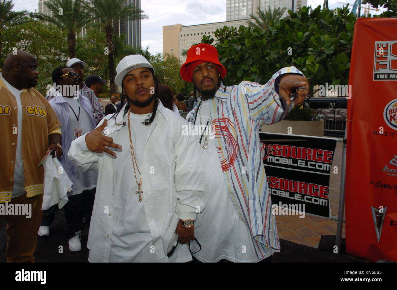 MIAMI - OCTOBER 10: Youngbloodz arrives at the 2004 Source Hip-Hop ...