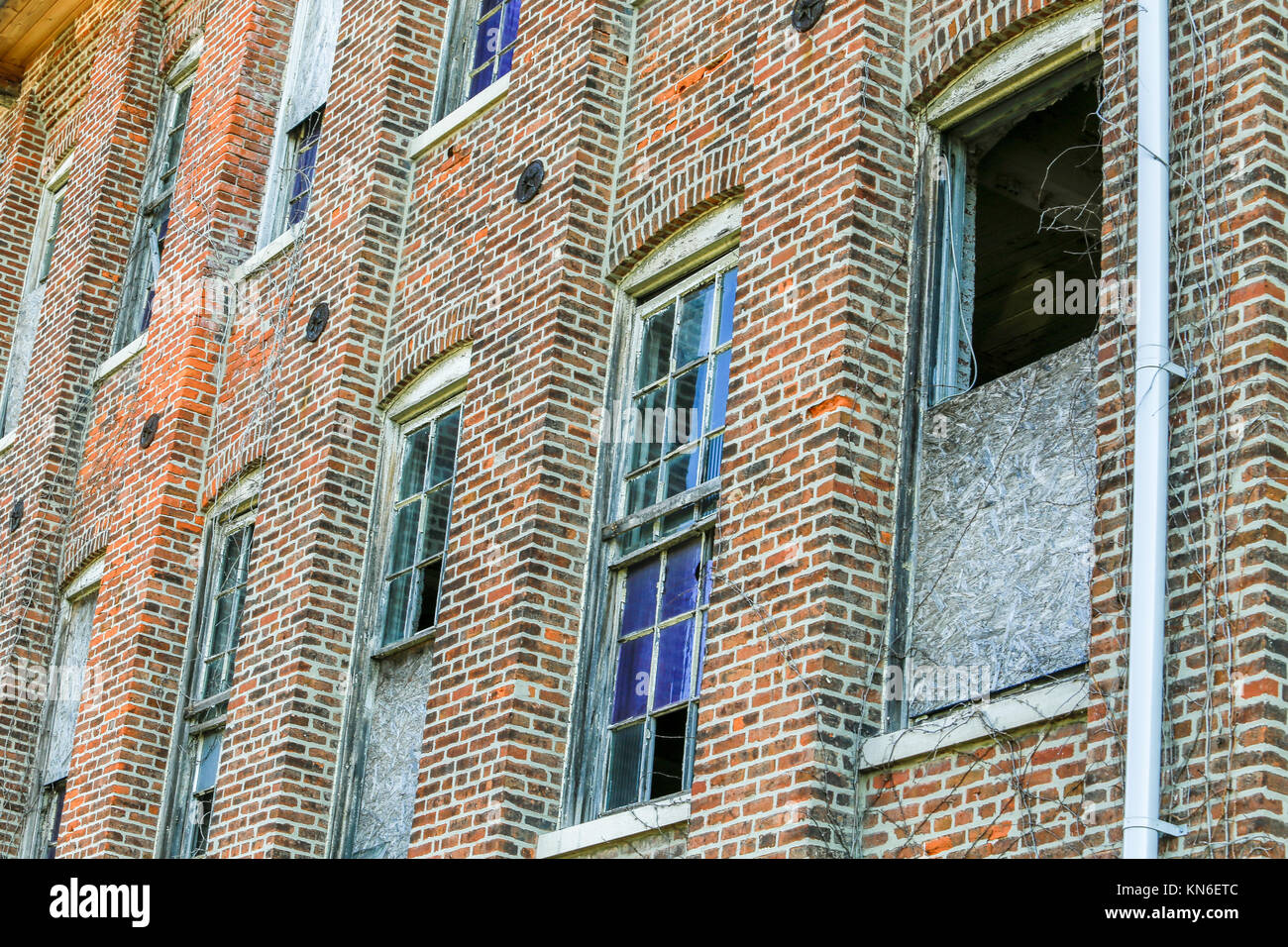 Broken Windows at Blighted Factory Stock Photo - Alamy