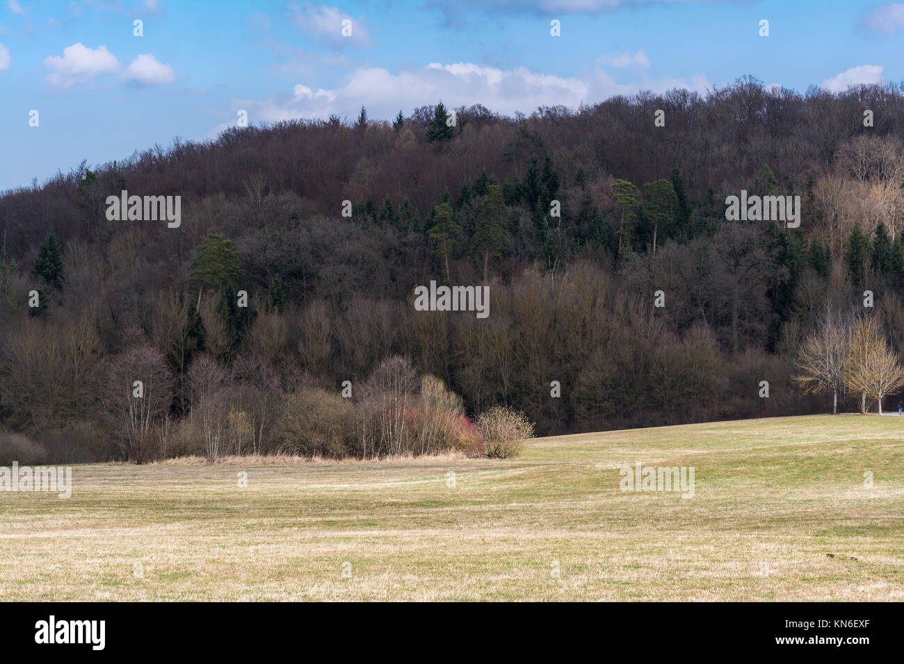 Autumn Quiet Peaceful relaxed Landscape Dramatic Clouds Blue Skies ...