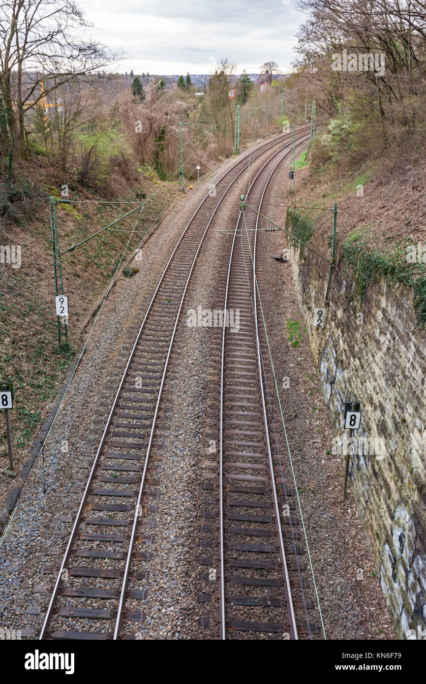 Rail Tracks From Above High Resolution Stock Photography and Images - Alamy