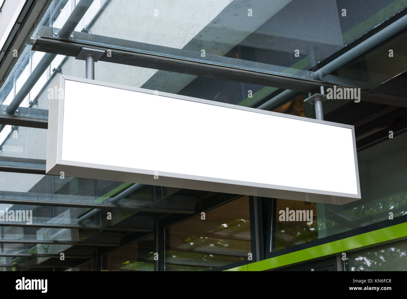 Blank Advertisement Sign City Urban Public White Isolated Clipping Path ...