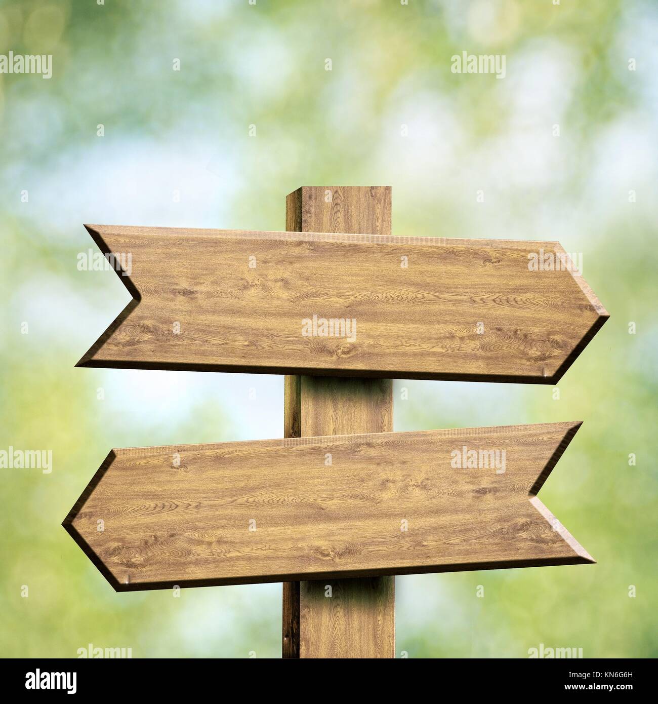 Wooden Crossroad Sign High Resolution Stock Photography and Images - Alamy