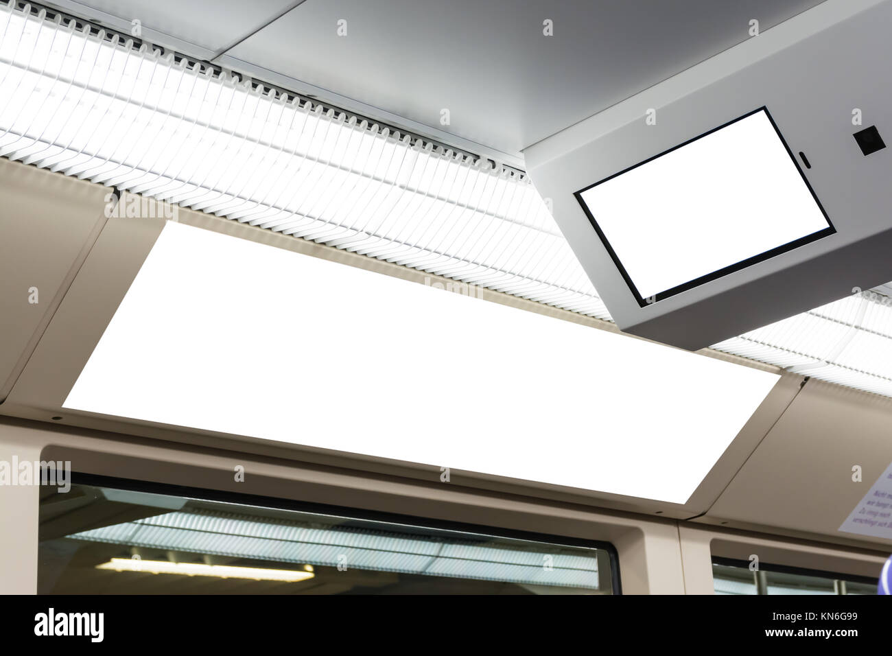 City Typical Ad Space Large White Isolated Template Banner Urban Stock ...