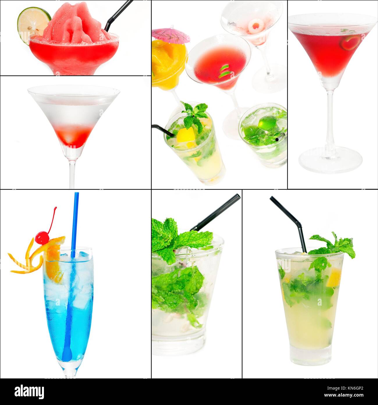 Collage cocktail bar hi-res stock photography and images - Alamy