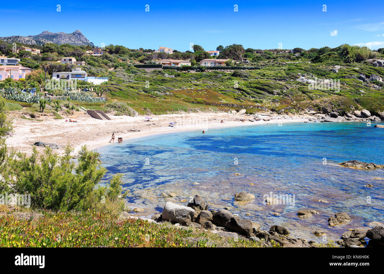 David Beach, Ille Rousse, Corsica Stock Photo - Alamy