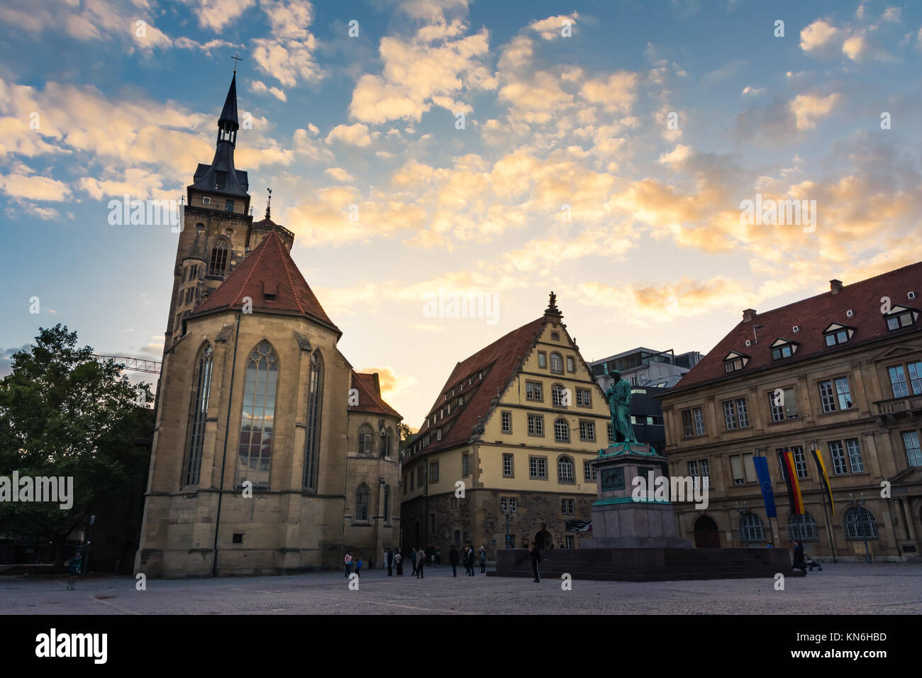Stuttgart schillerplatz square hi-res stock photography and images - Alamy