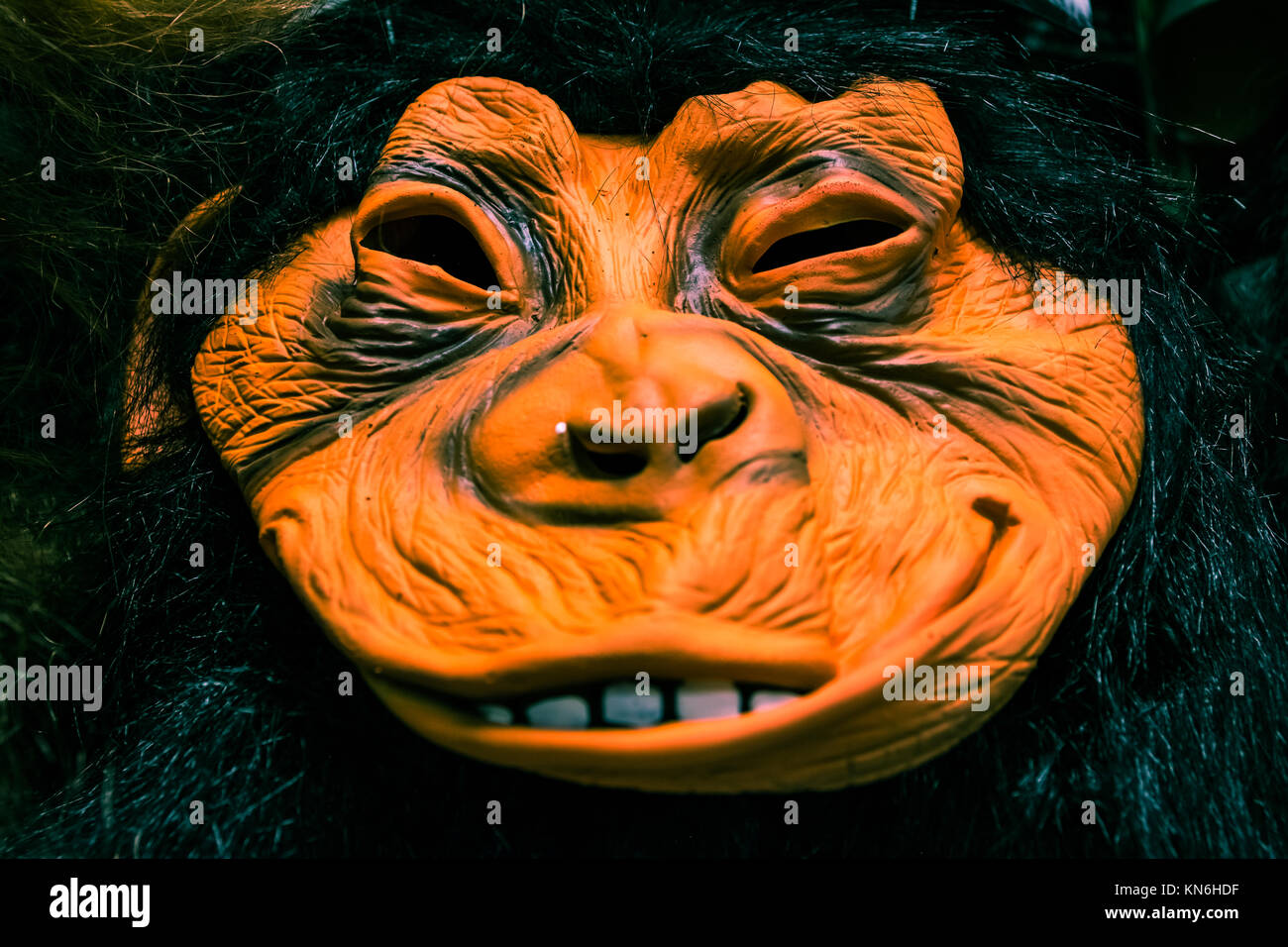 Halloween Mask Ape Closeup Holiday Costume Stock Photo - Alamy