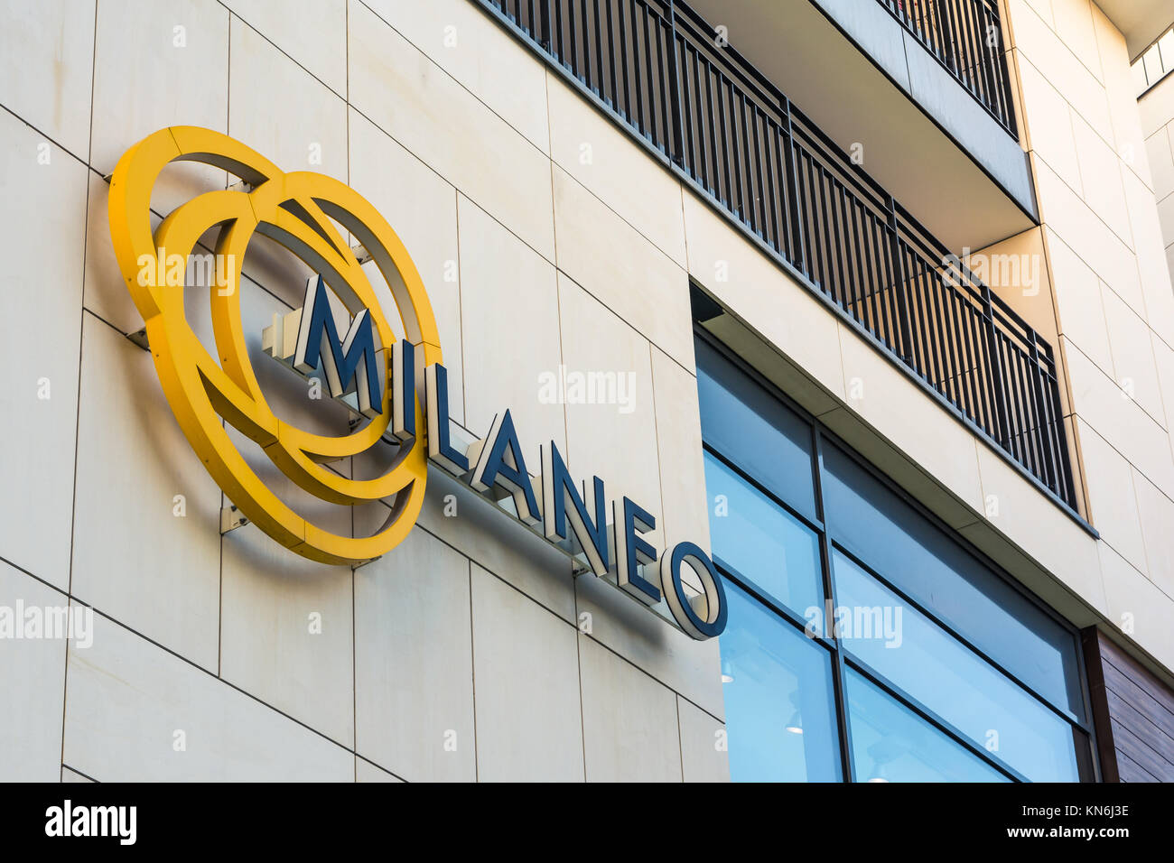 Milaneo Shopping Center Logo Outdoors Daytime Closeup October 9, 2017 ...