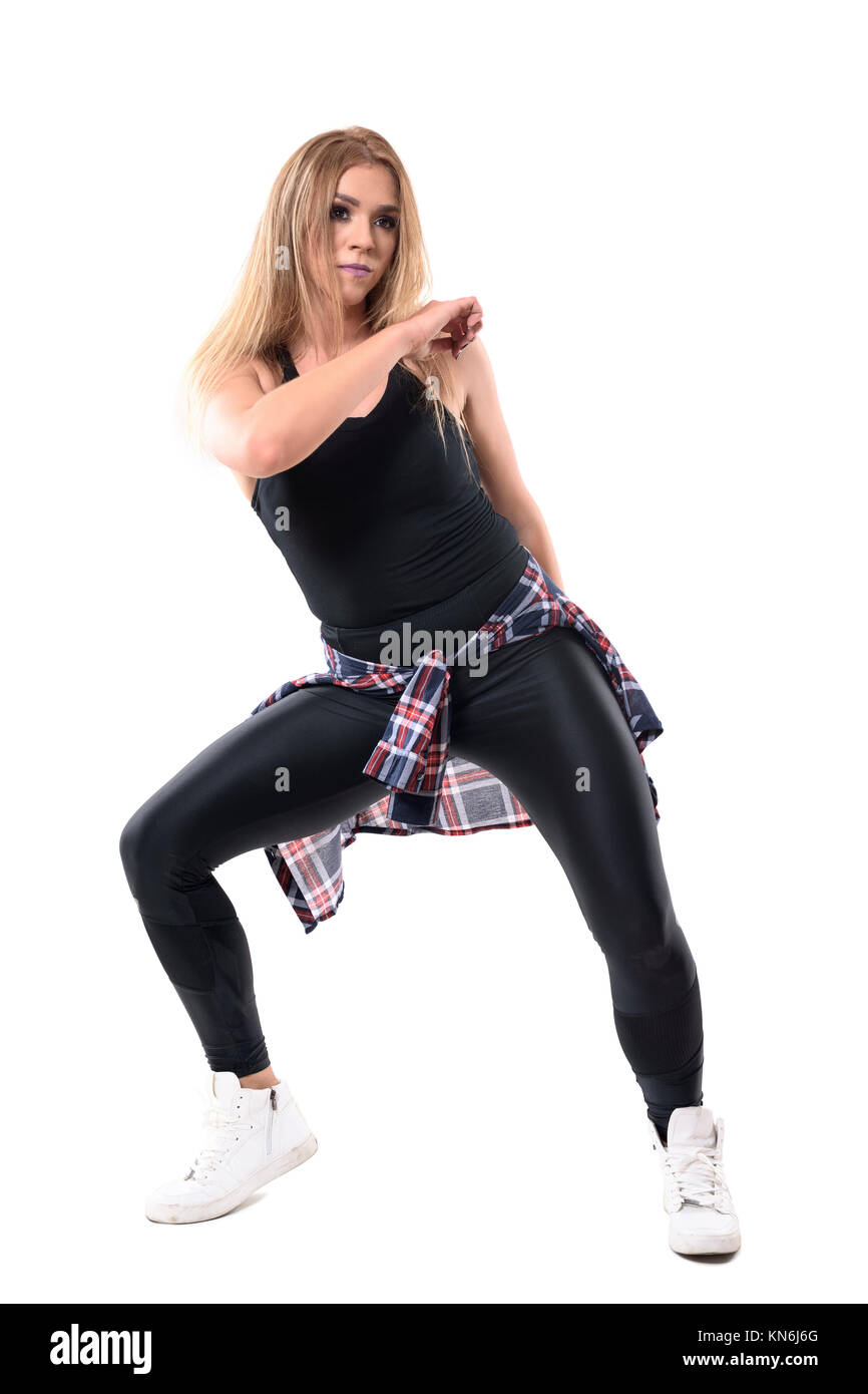 Crouching dance hi-res stock photography and images - Alamy
