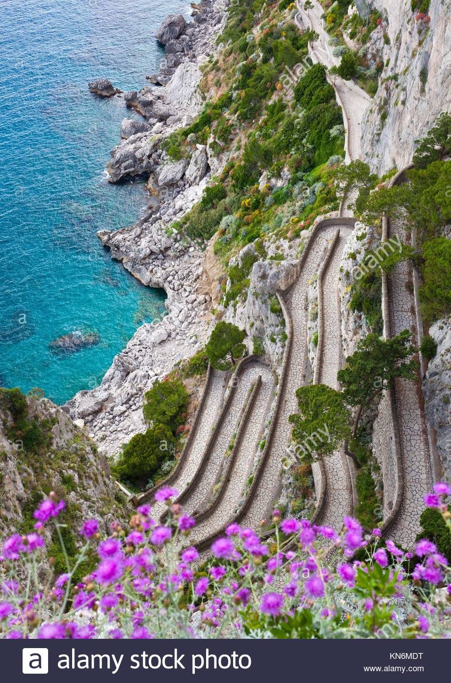 Via Krupp, Capri Stock Photos & Via Krupp, Capri Stock Images - Alamy