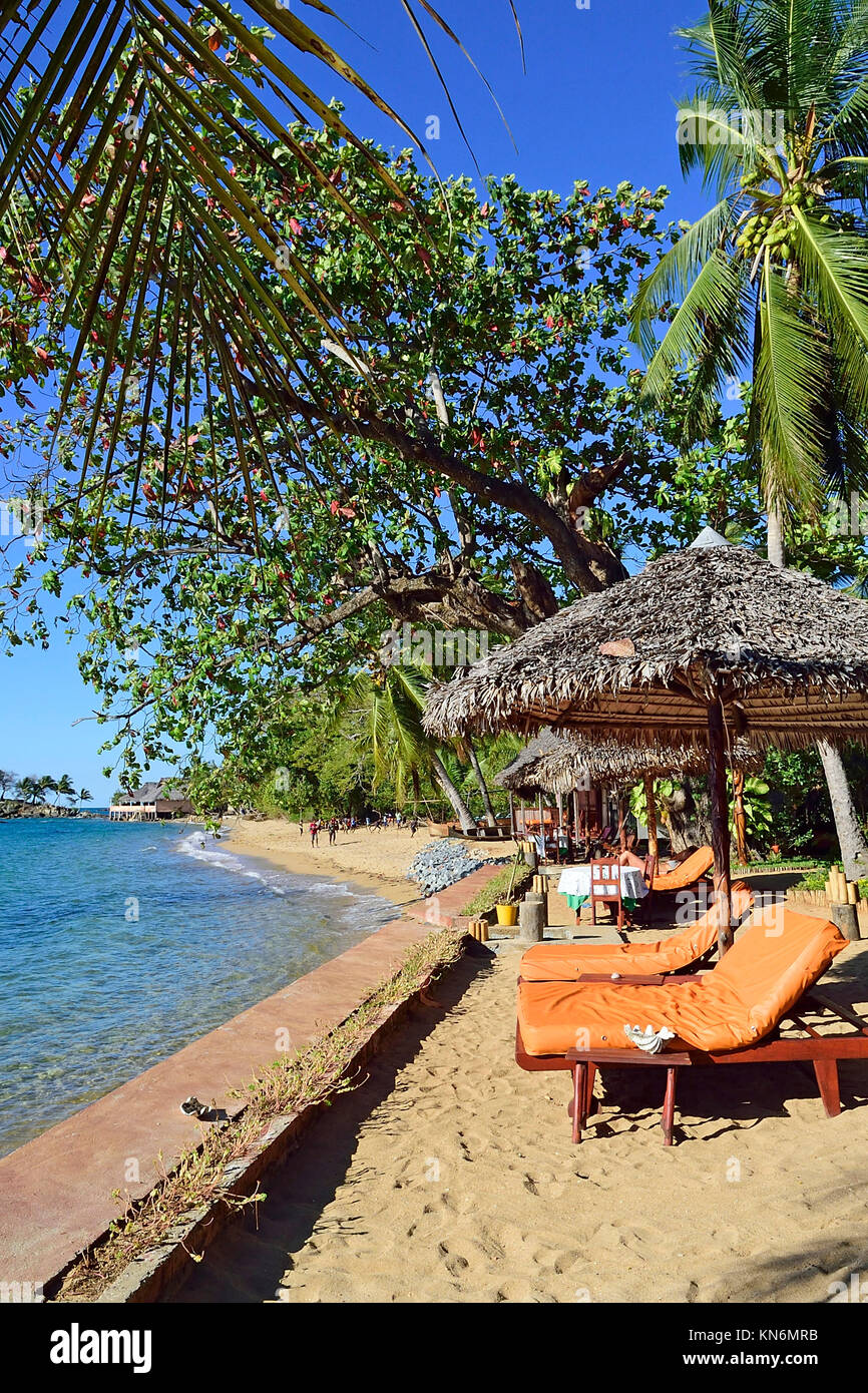 view at Ambatoloaka beach, Ampangorinana, Nosy Komba, north-western ...