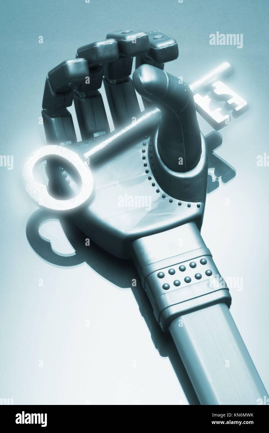 Hand holding skeleton key hi-res stock photography and images - Alamy