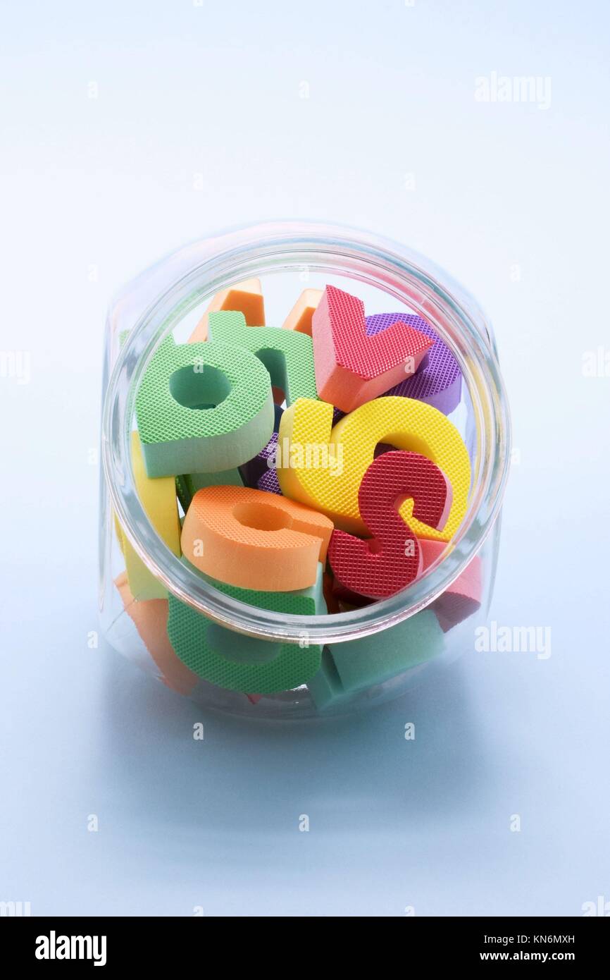 Alphabets jar hi-res stock photography and images - Alamy