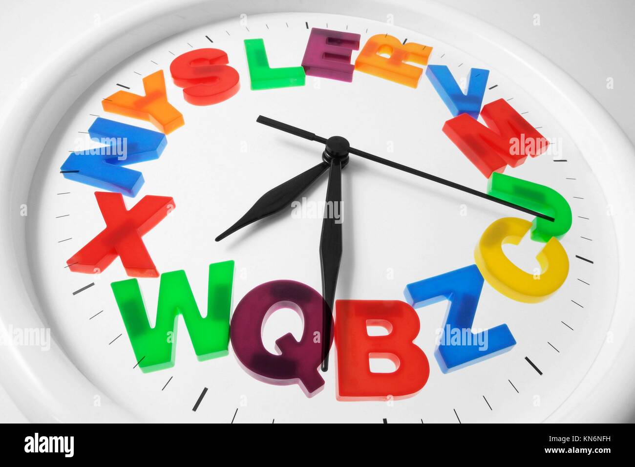 Colorful plastic alphabets hi-res stock photography and images - Alamy