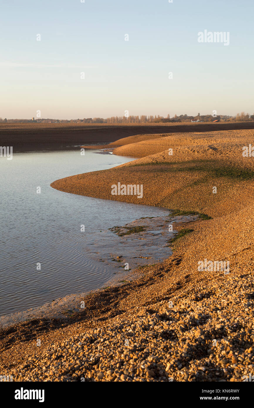 Beautiful and unique sunset landscape at Shingle Street, Suffolk ...