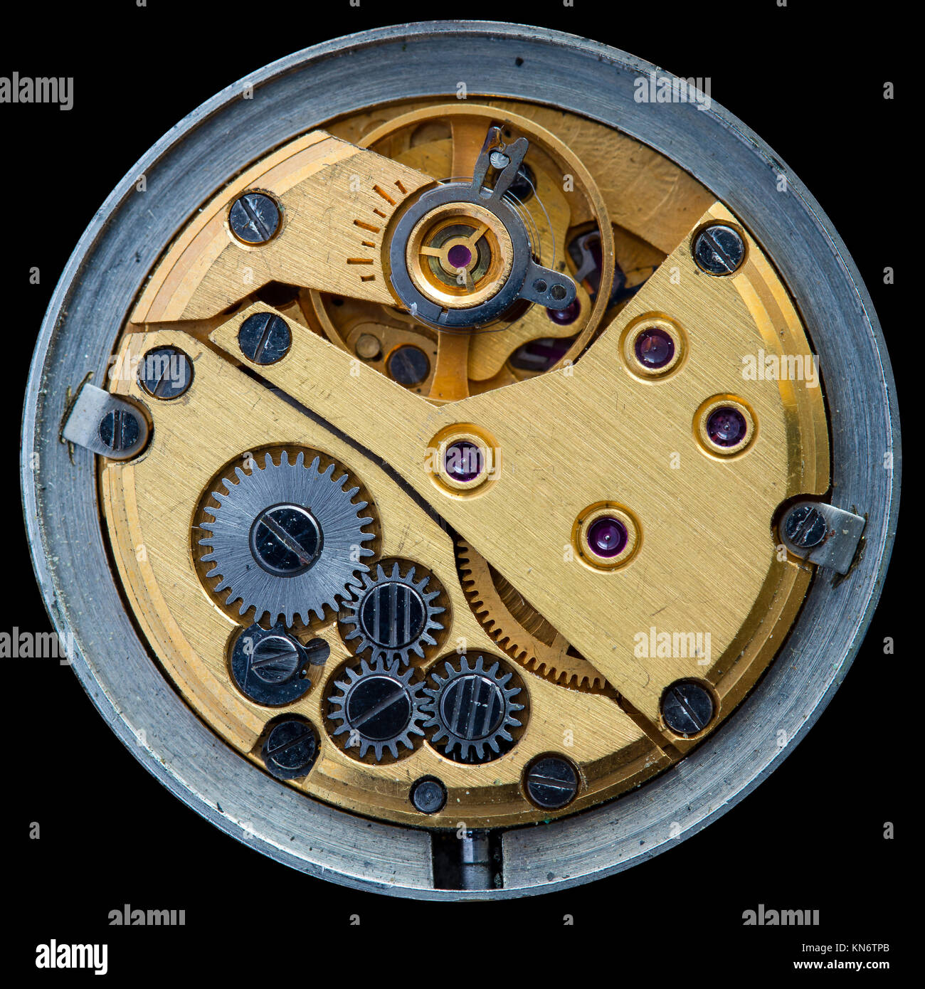 clockwork vintage mechanical watch, high resolution and detail Stock ...