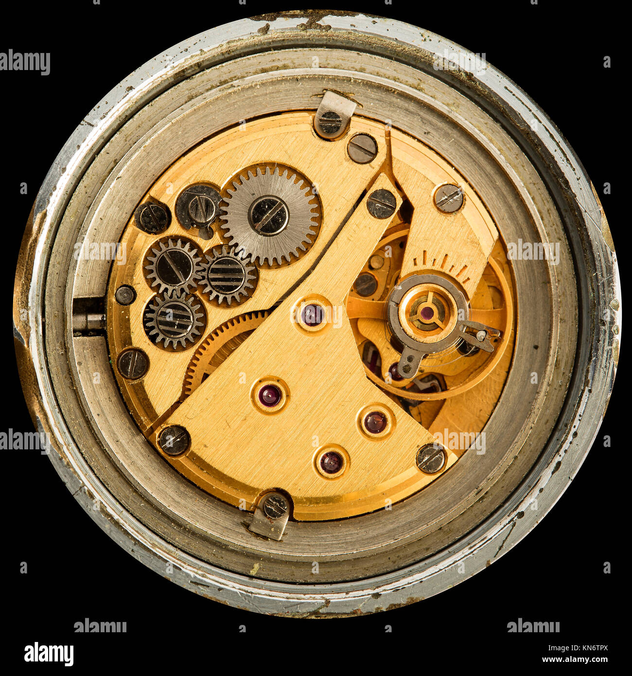 clockwork vintage mechanical watch, high resolution and detail Stock ...
