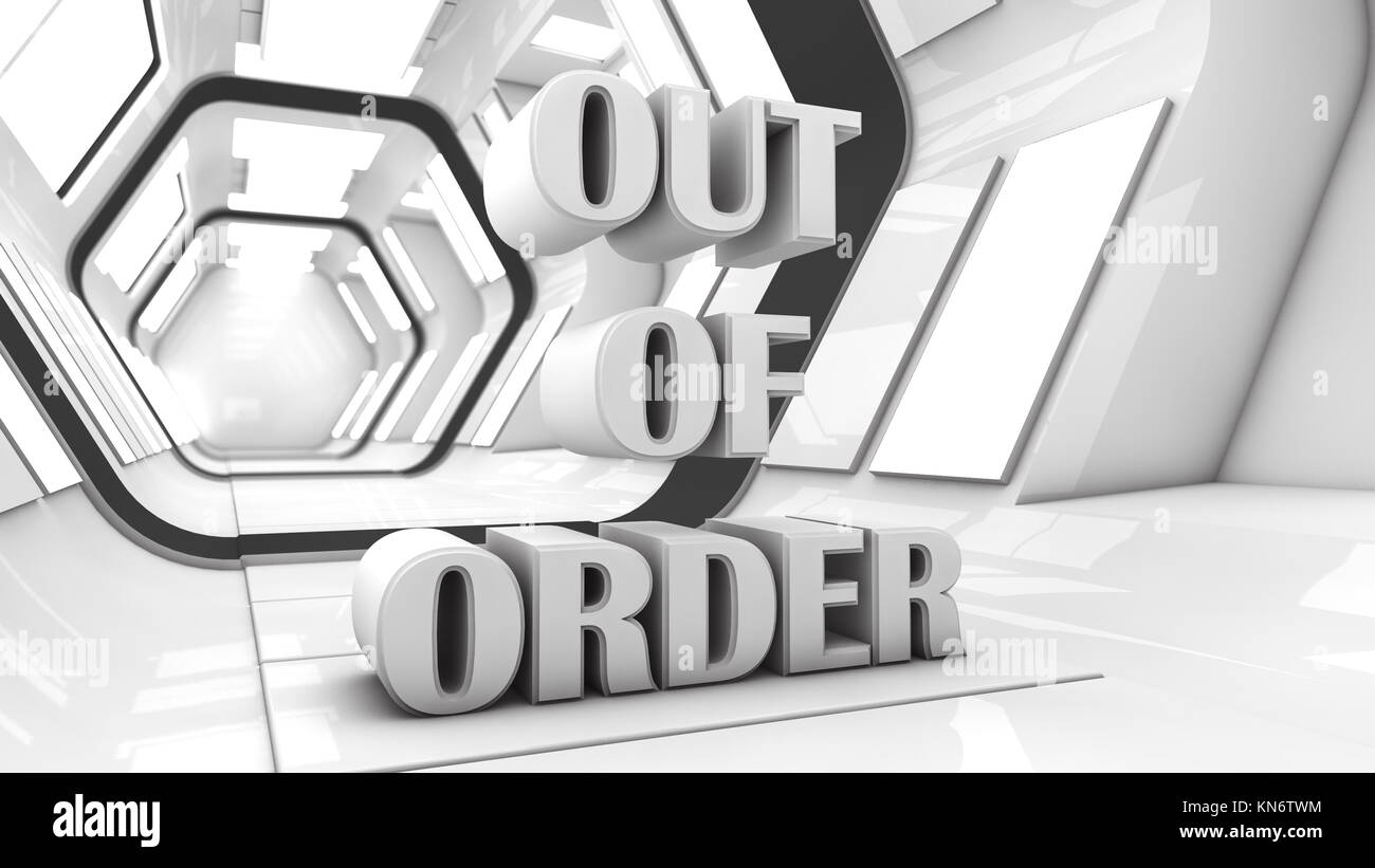 Out of order and futuristic corridor Stock Photo - Alamy