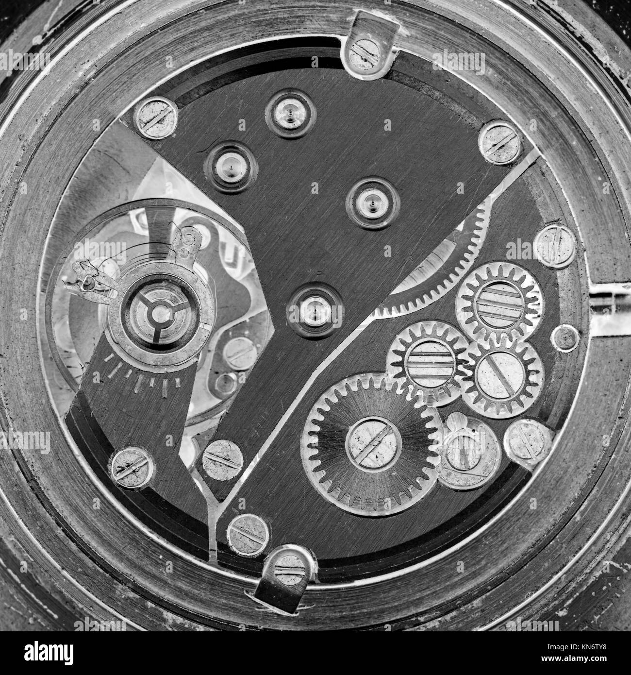 clockwork vintage mechanical watch, high resolution and detail Stock ...