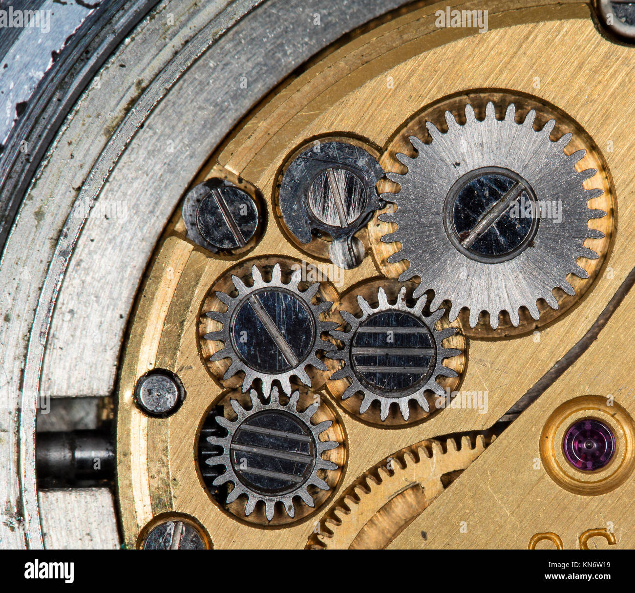 clockwork vintage mechanical watch, high resolution and detail Stock ...