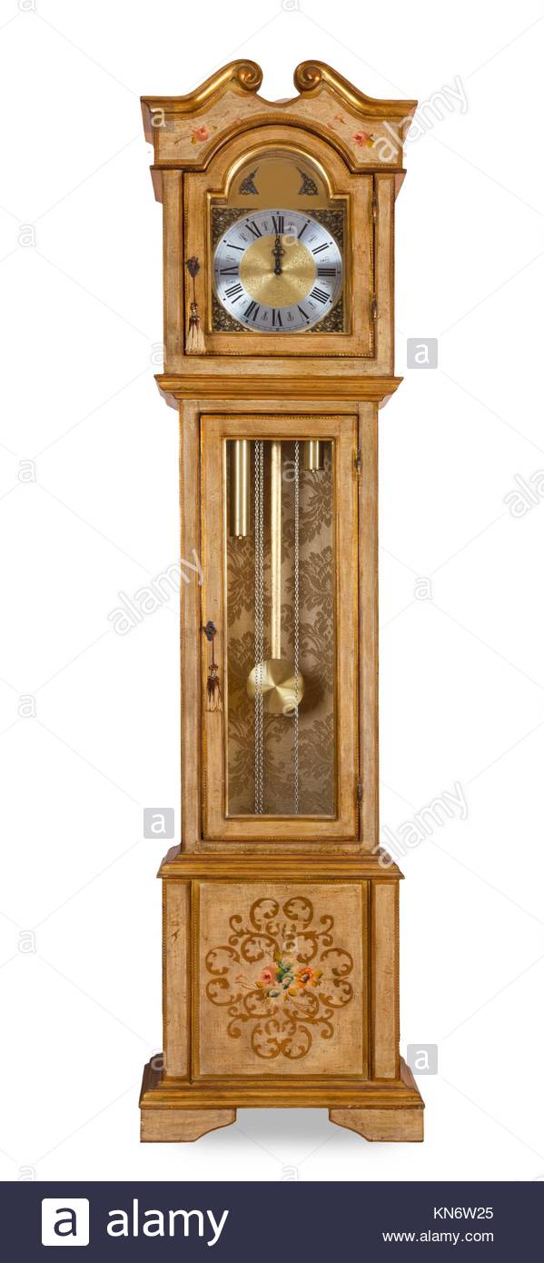 Antique Grandfather Clock Face Stock Photos & Antique Grandfather Clock ...