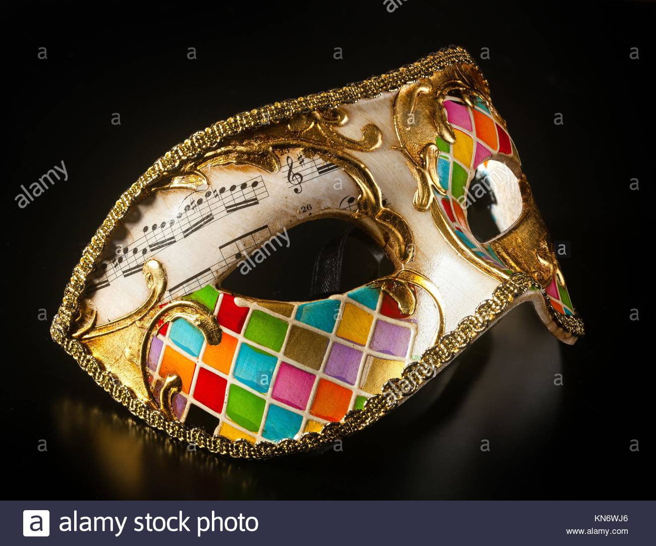 Venetian Mask Harlequin Mask Stock Photos & Venetian Mask Harlequin ...