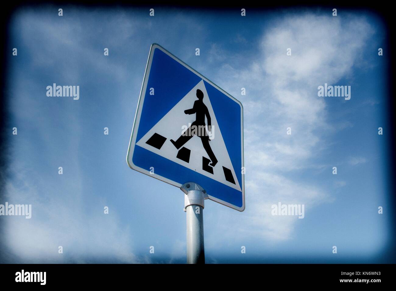 Pedestrian transit symbol Stock Photo - Alamy