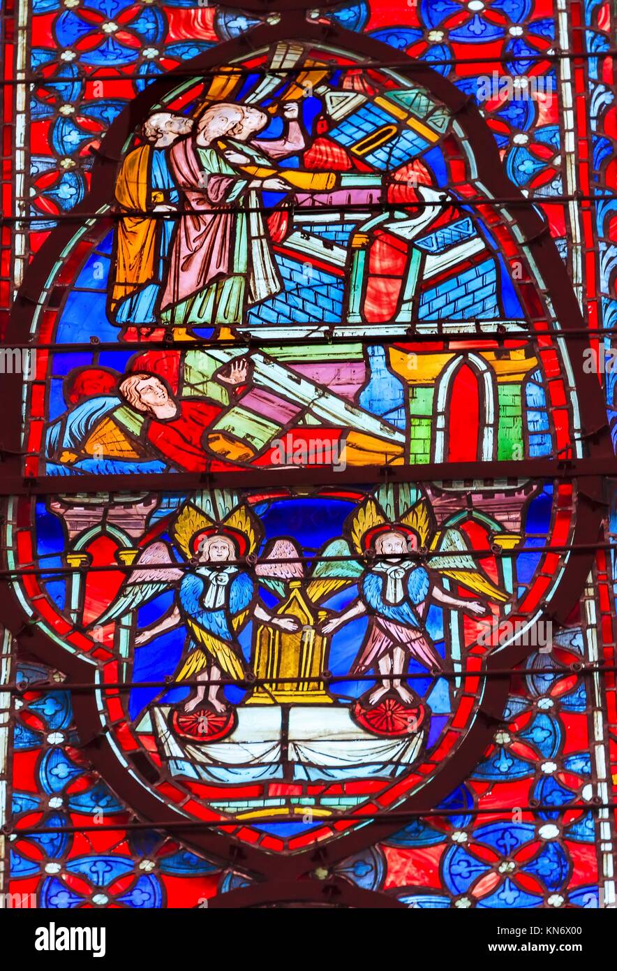 Sainte chapelle, stained glass, angel hi-res stock photography and ...