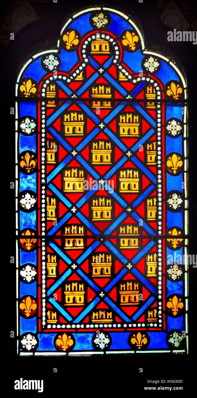 French Monarchy Symbols Fleur de Lile Stained Glass Saint Chapelle ...