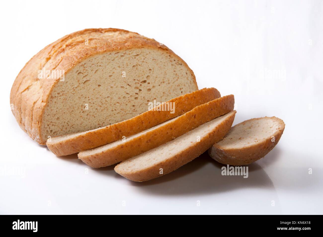 Roll in cuts isolated over white background Stock Photo - Alamy