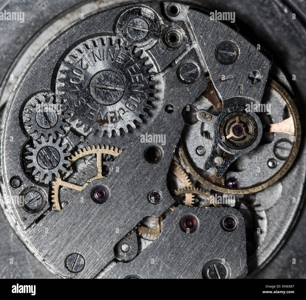 clockwork vintage mechanical watch, high resolution and detail Stock ...