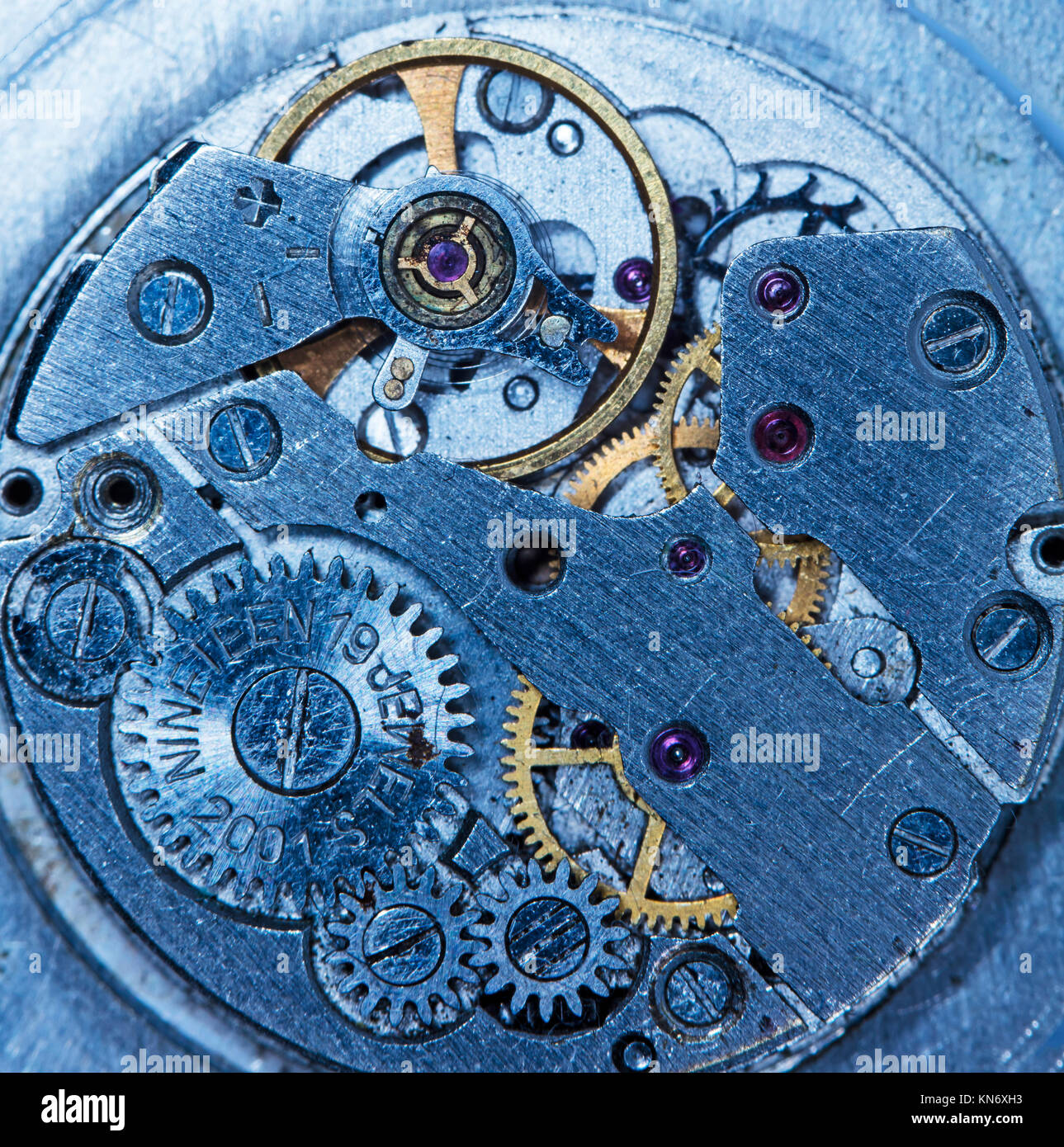 clockwork vintage mechanical watch, high resolution and detail Stock ...