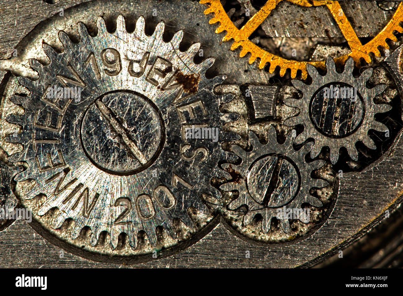 clockwork vintage mechanical watch, high resolution and detail Stock ...