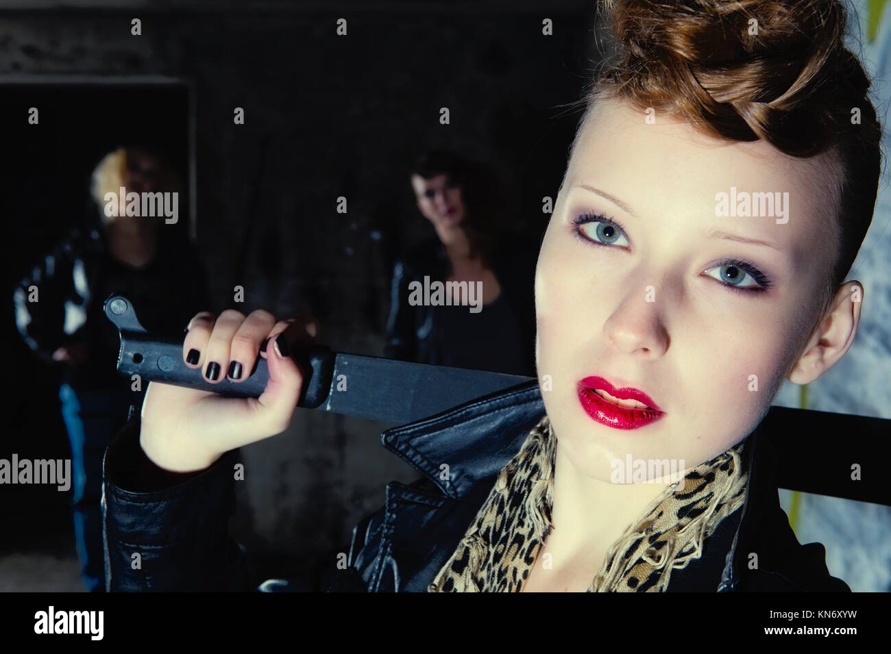 Girl gang member hi-res stock photography and images - Alamy
