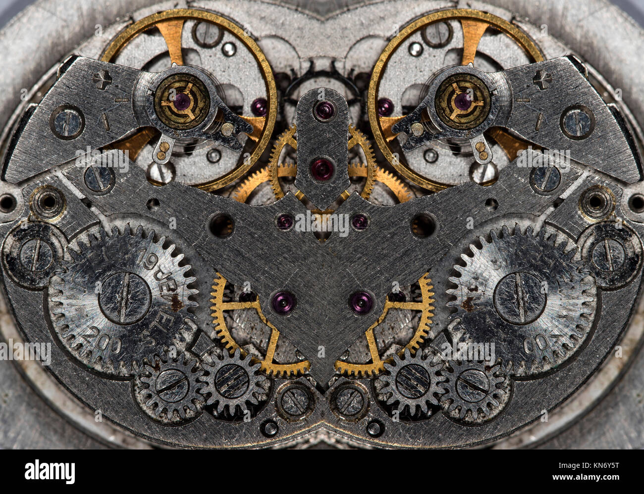 clockwork vintage mechanical watch, high resolution and detail Stock ...