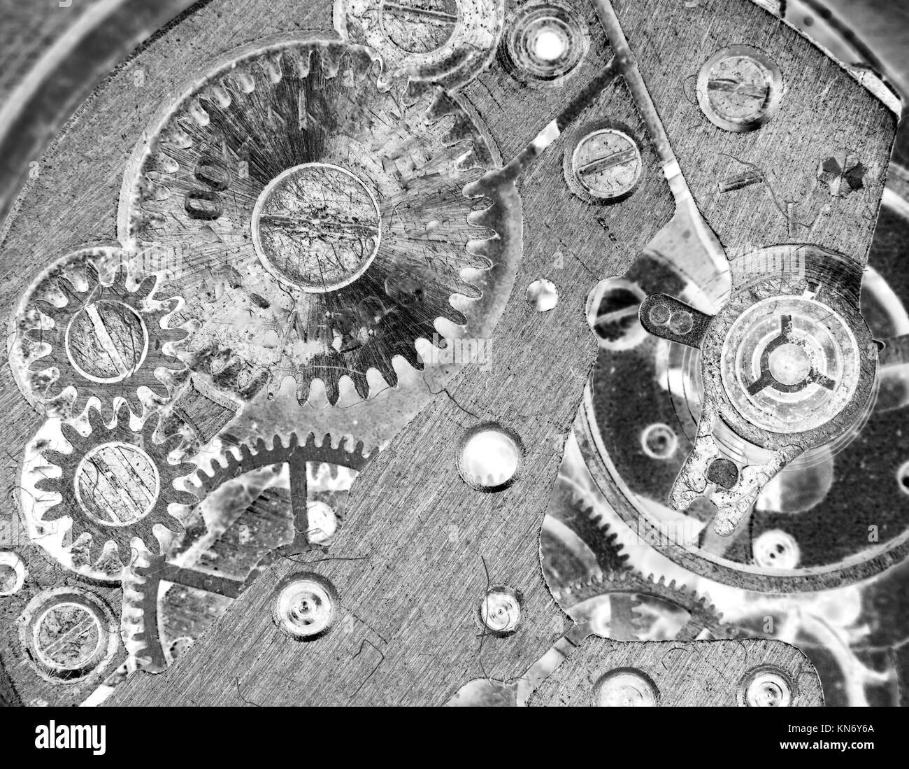 clockwork vintage mechanical watch, high resolution and detail Stock ...