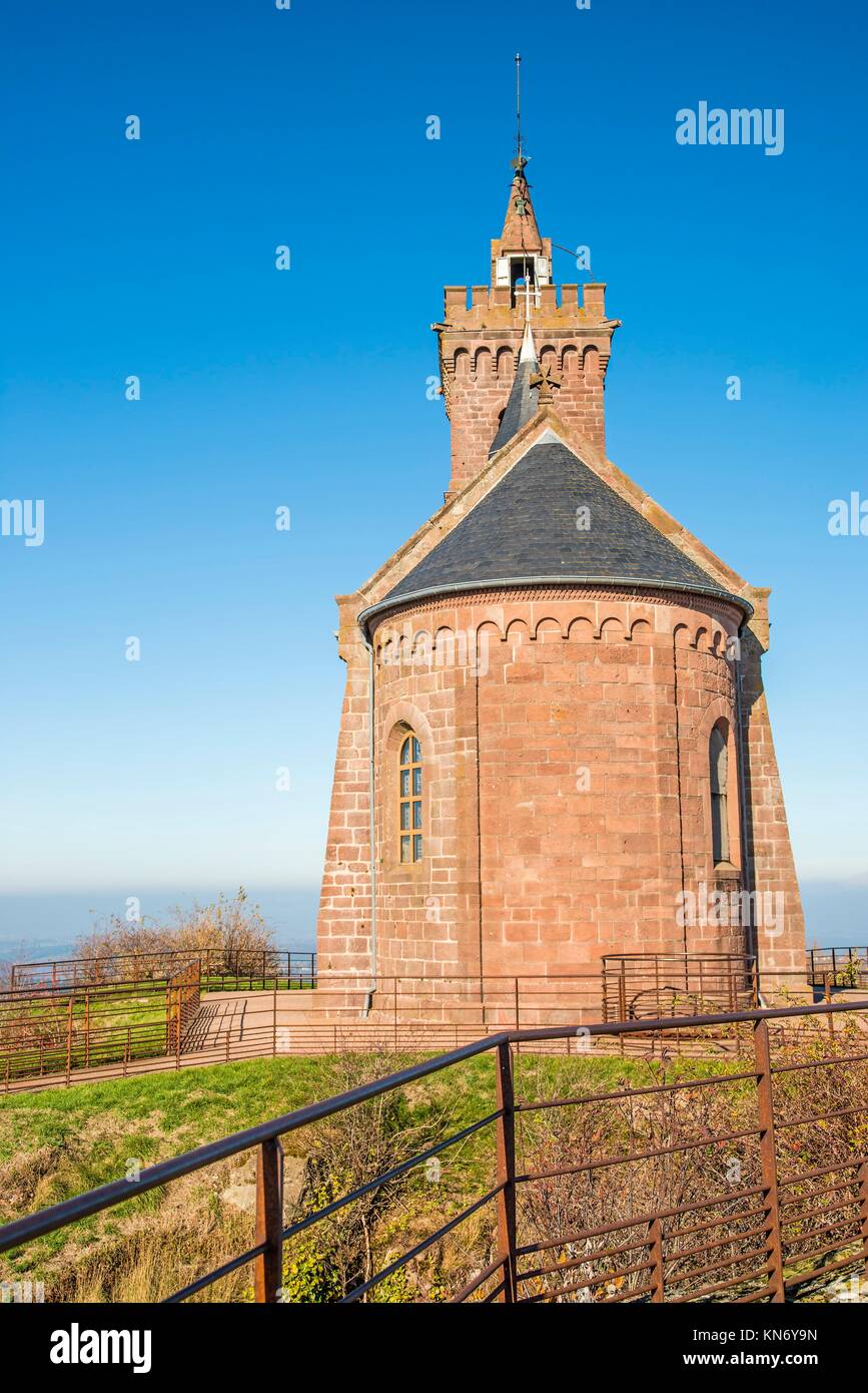 Chapel on the Rock of Dabo, France Stock Photo - Alamy