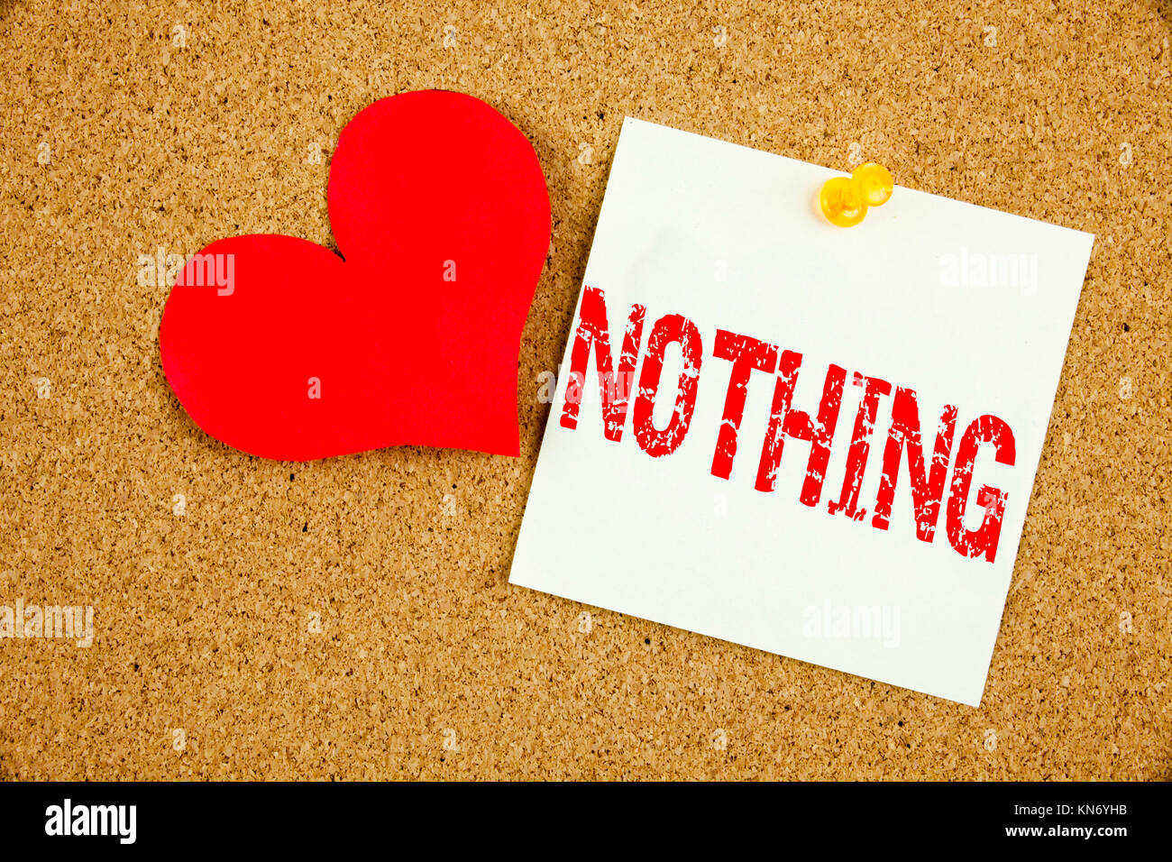 Conceptual hand writing text caption inspiration showing Nothing ...