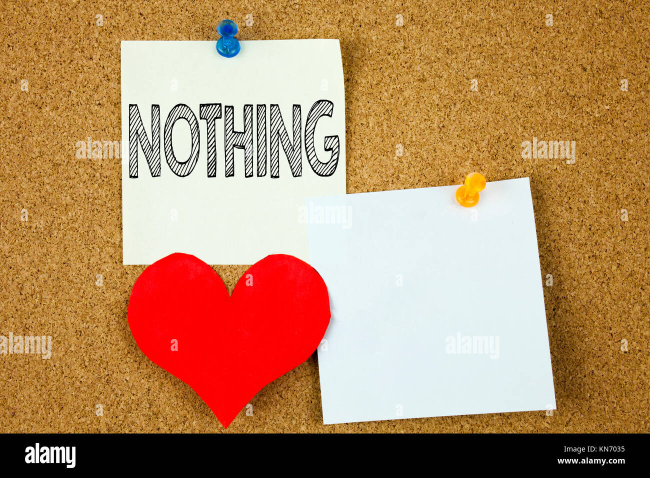 Conceptual hand writing text caption inspiration showing Nothing ...