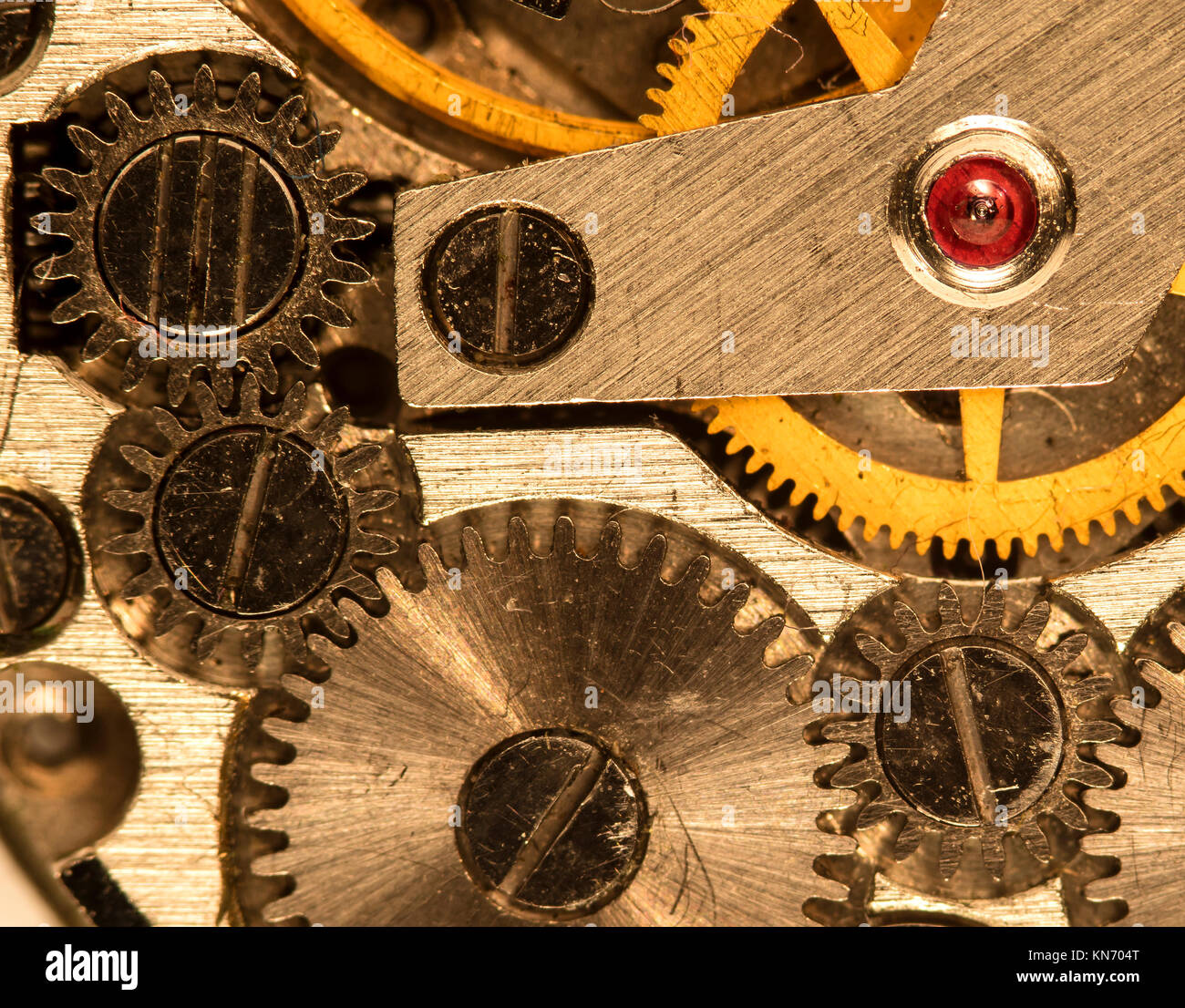 clockwork vintage mechanical watch, high resolution and detail Stock ...