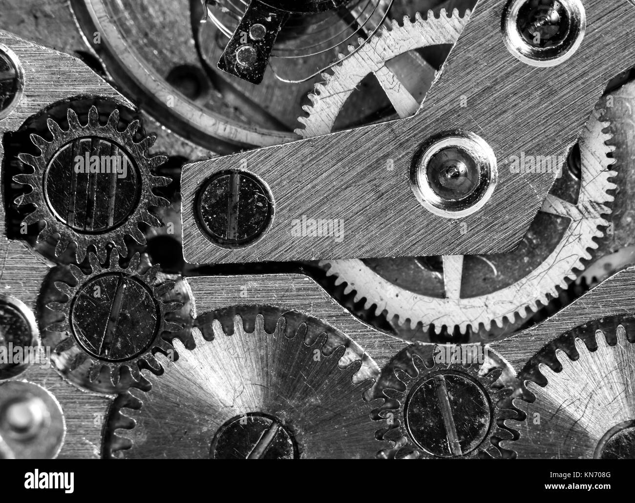 clockwork vintage mechanical watch, high resolution and detail Stock ...