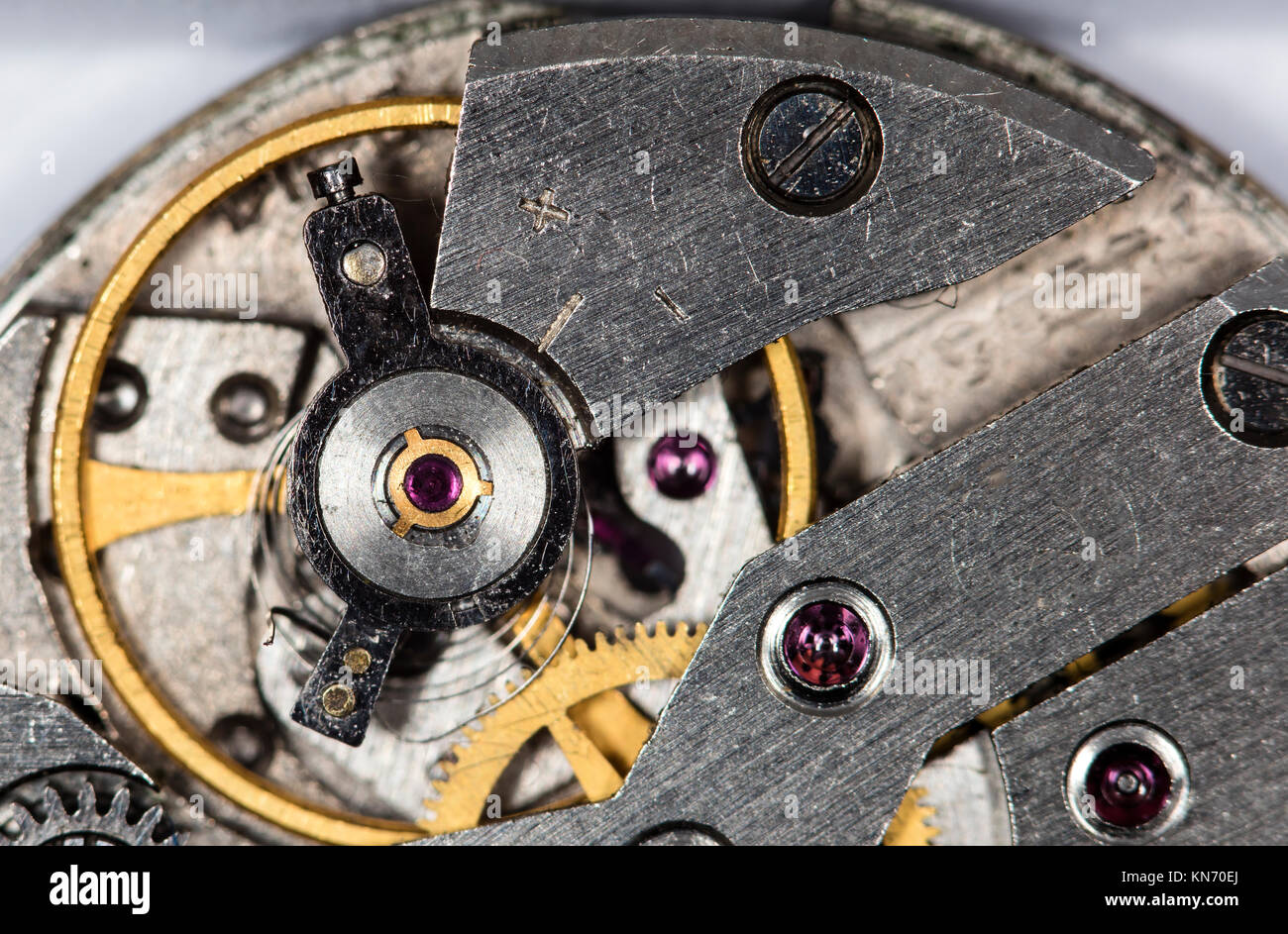 clockwork vintage mechanical watch, high resolution and detail Stock ...