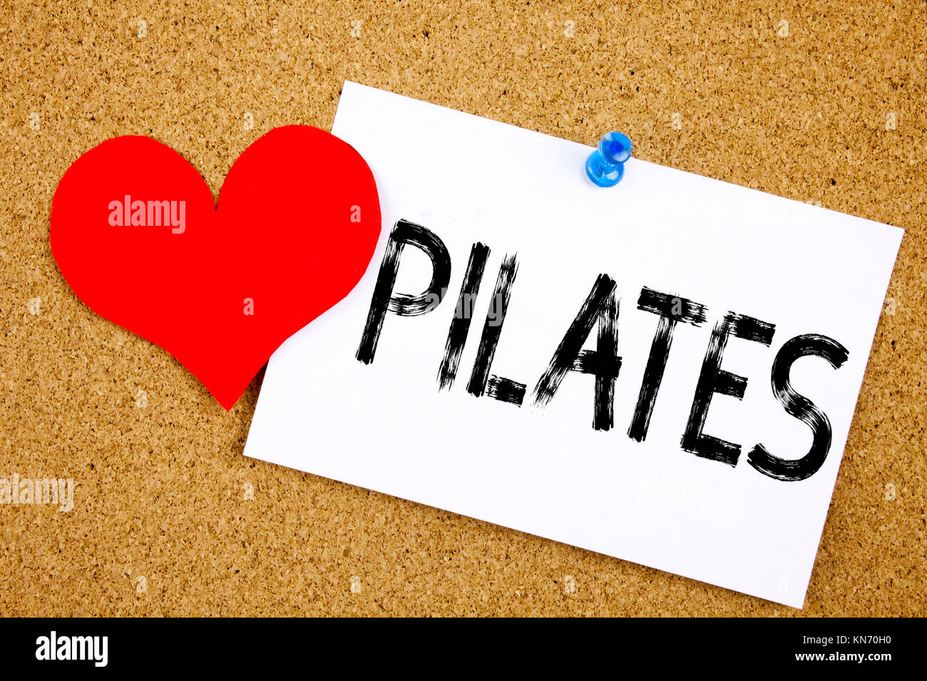 Conceptual hand writing text caption inspiration showing Pilates ...