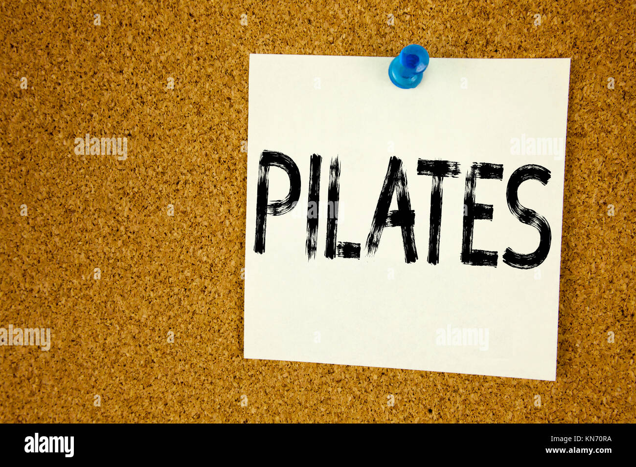 Conceptual hand writing text caption inspiration showing Pilates ...