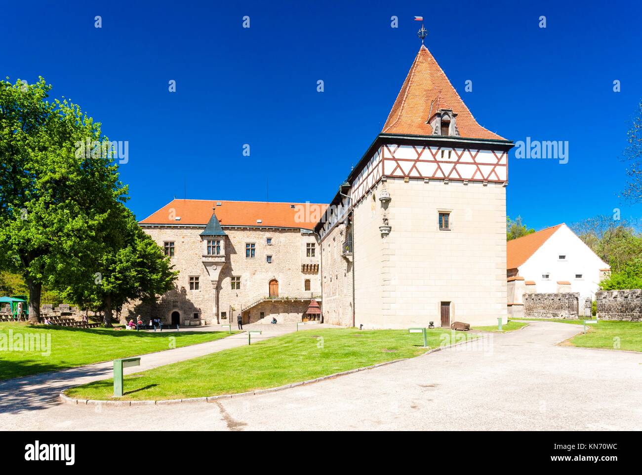 Budyne nad Ohri Palace, Czech Republic Stock Photo - Alamy