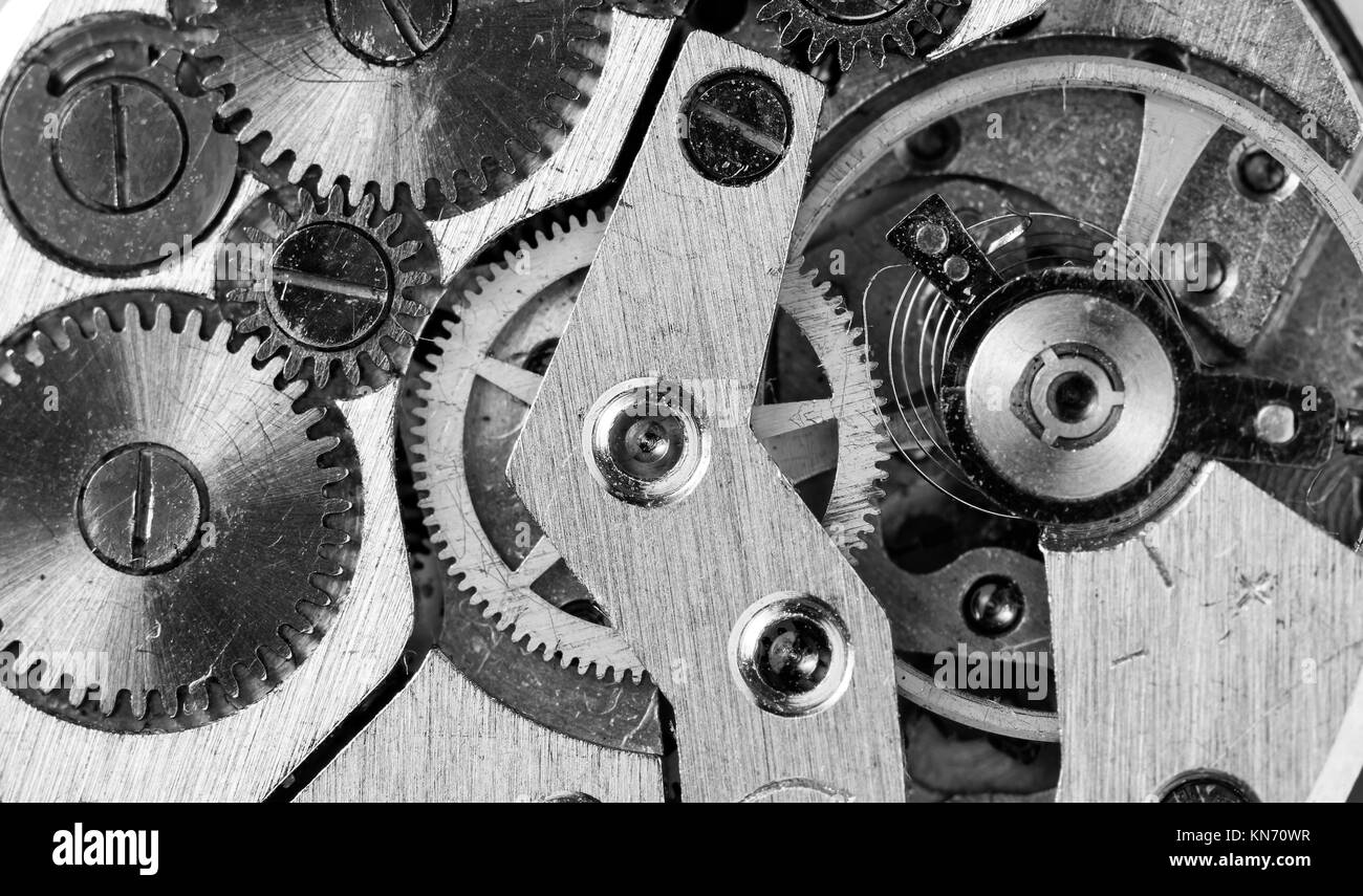 clockwork vintage mechanical watch, high resolution and detail Stock ...