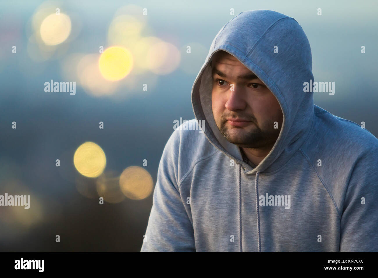 Angry boy in hoodie hi-res stock photography and images - Alamy