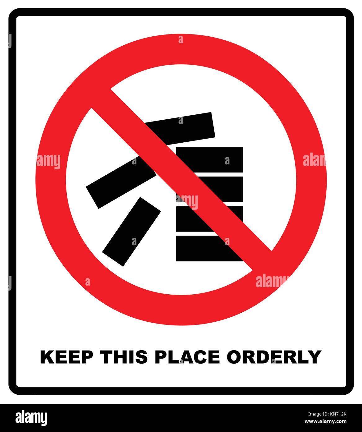 Keep clear warning Stock Vector Images - Alamy