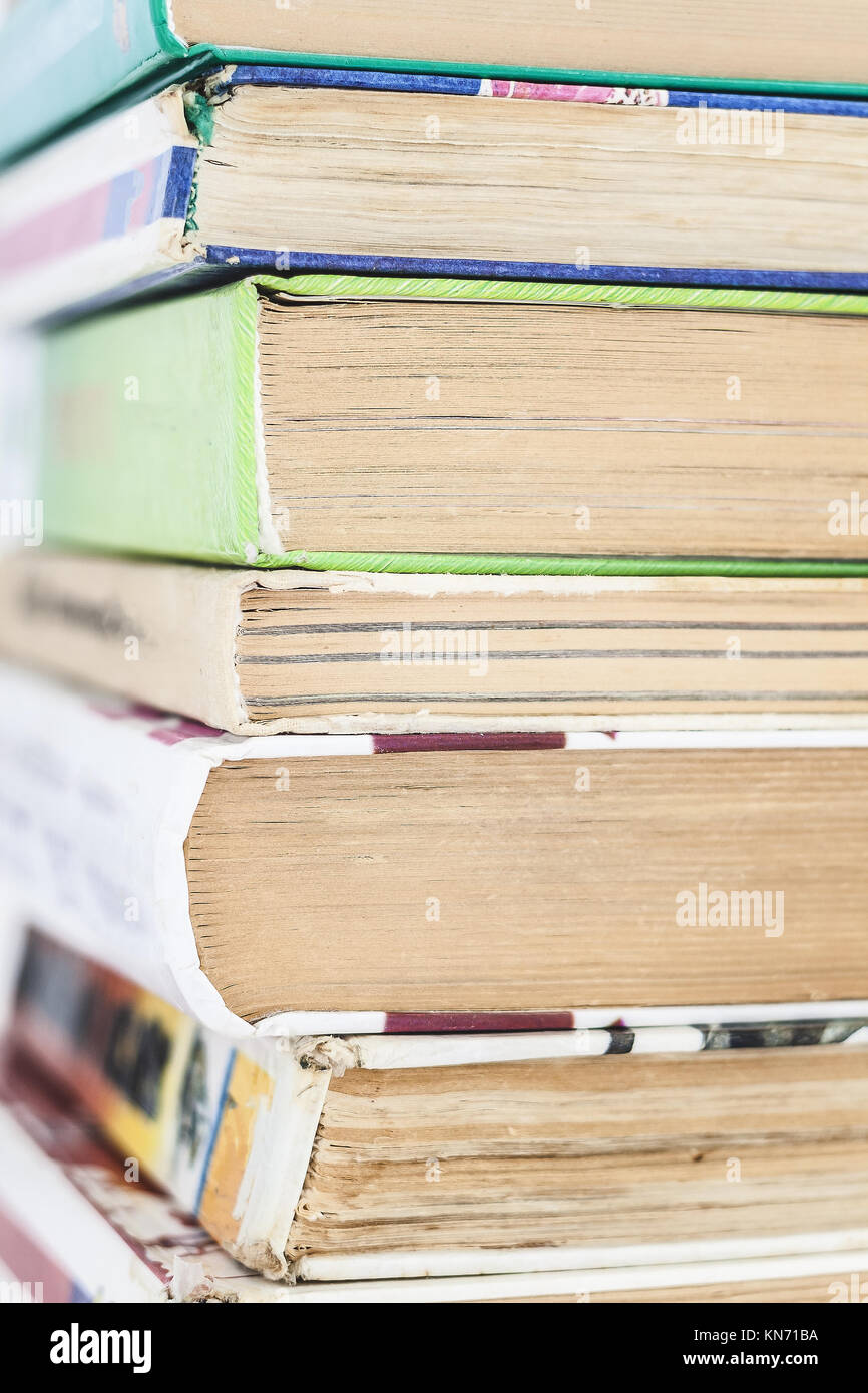 many books standing in a row isolated Stock Photo - Alamy
