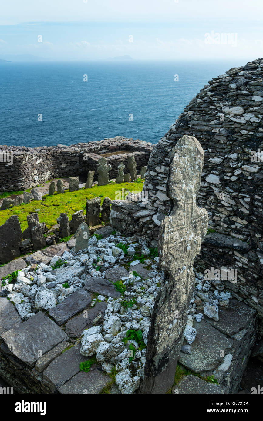 Monastery, Skellig Michael, Skellig Islands World Heritage Site, County ...